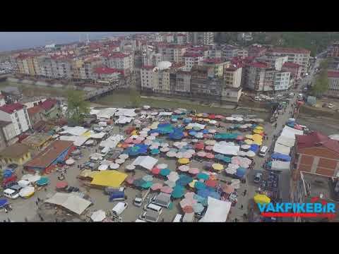 Vakfıkebir Pazaryeri Havadan Görünüşü