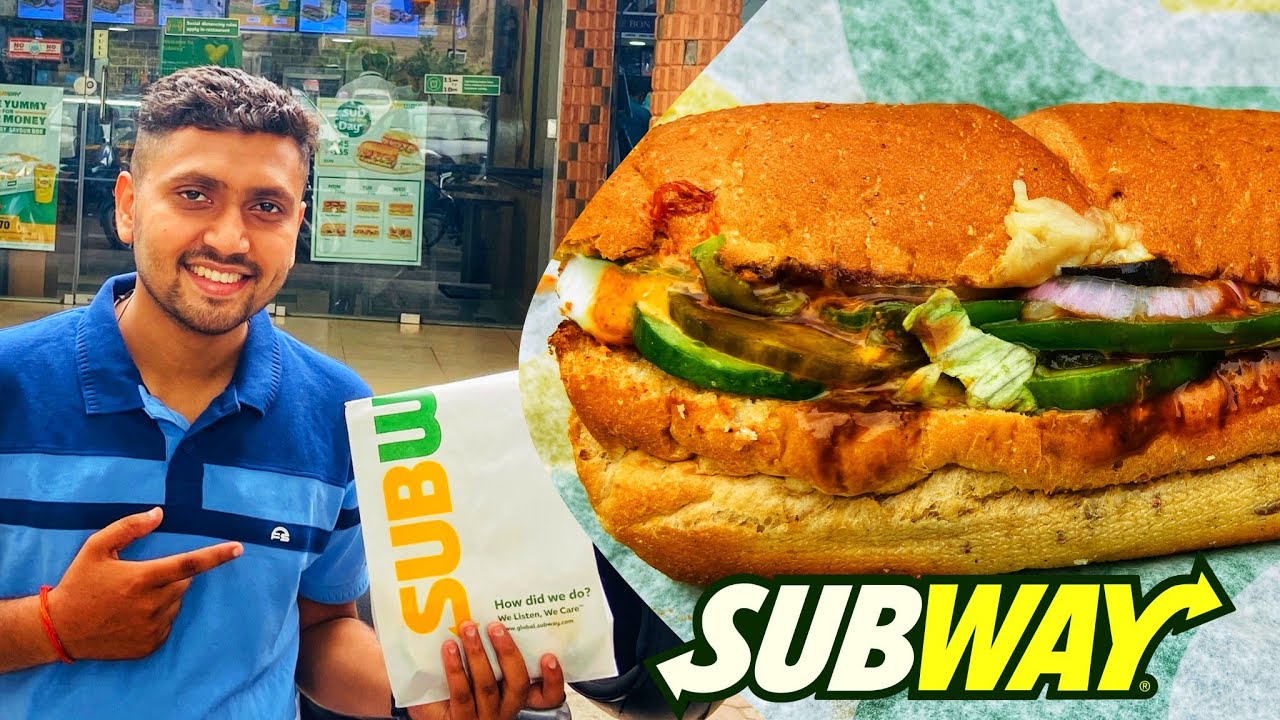 Veggie Delite Sub Of Subway | How To Order | Review | Anshu Yadav - YouTube