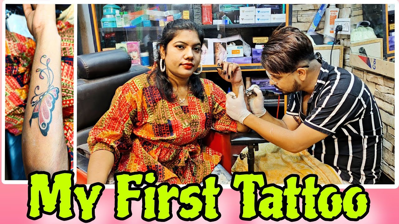 My First Tattoo | 1st time Tattoo Experience | Tattoo for hand | Full ...