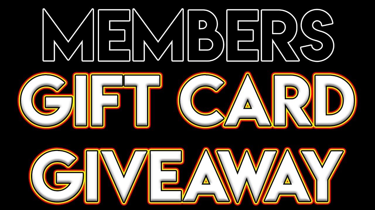 🔴 Members Only GIVEAWAY - YouTube