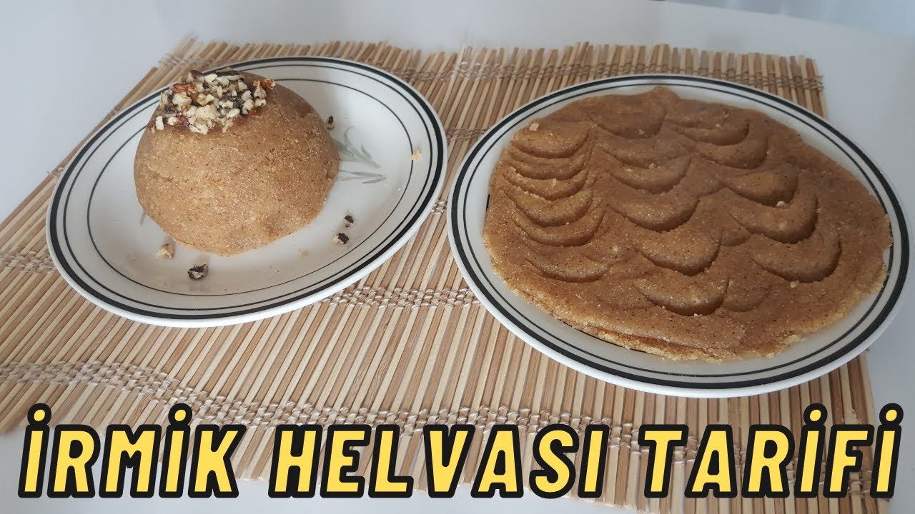 TAM ÖLÇÜLÜ İRMİK HELVASI NASIL YAPILIR 4 KİŞİLİK EN LEZZETLİ HALİYLE ...