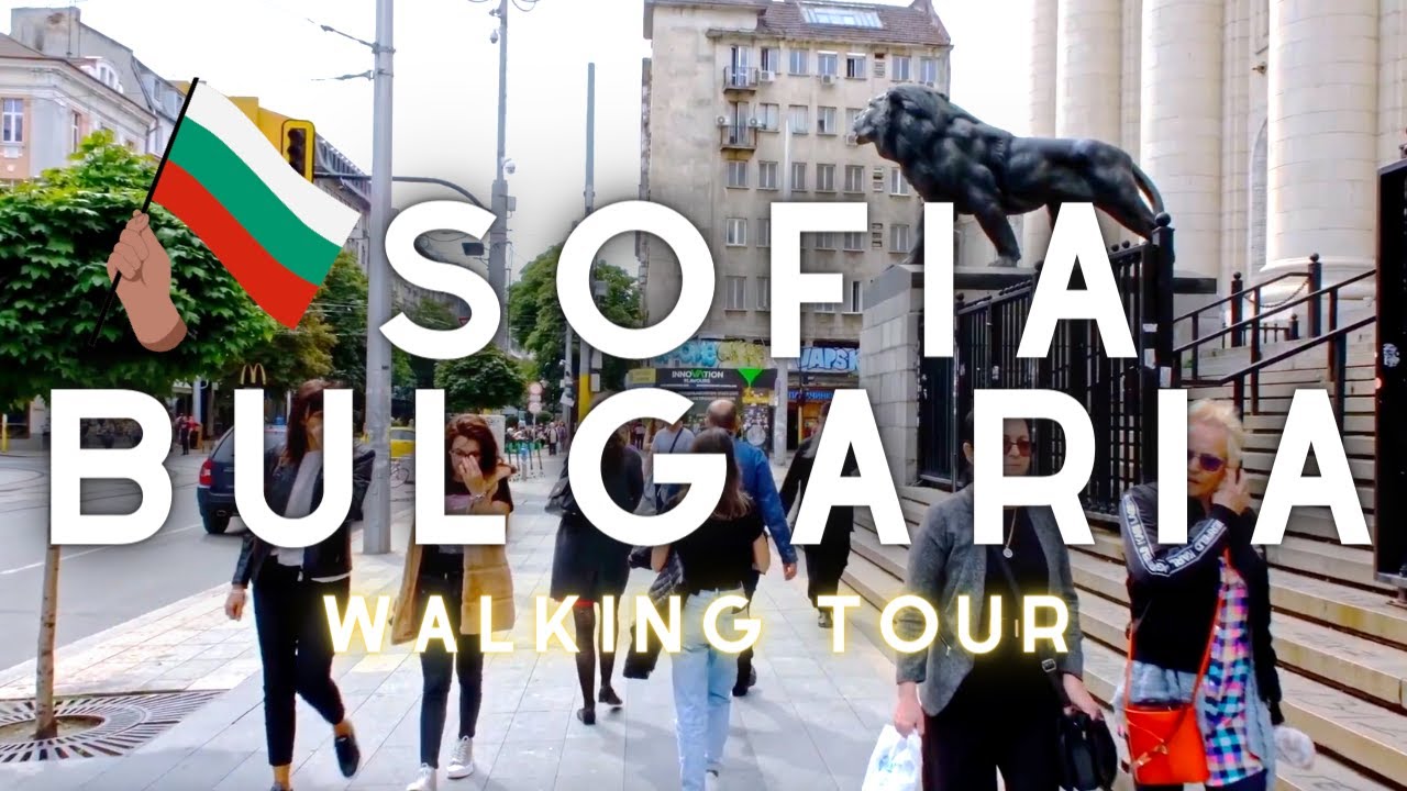 Sofia Bulgaria Virtual Walking City Tour 4K 30 min - YouTube