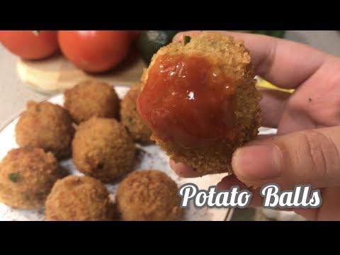 EASY POTATO BALLS(HOMEMADE)PATATES TOPLARI.KARTOF TOPLARI