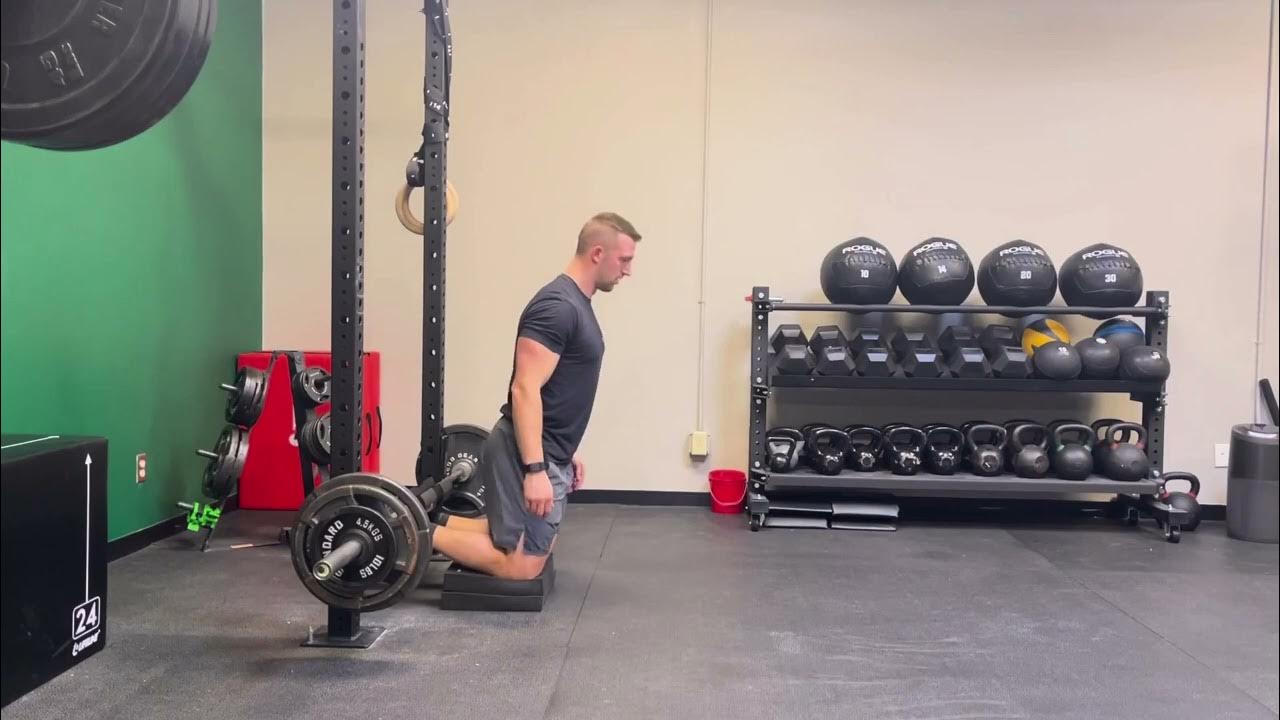 Nordic hamstring curls - barbell assisted - YouTube