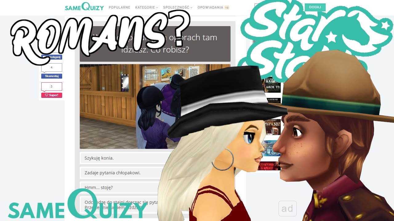 SAME QUIZY ZE STAR STABLE ONLINE V2 ROMANS Z ALONZO - YouTube