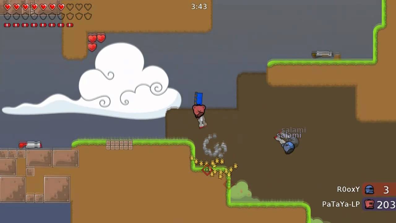 Let´s Play Teeworlds Part 1 [Anfänger Glück ] - YouTube