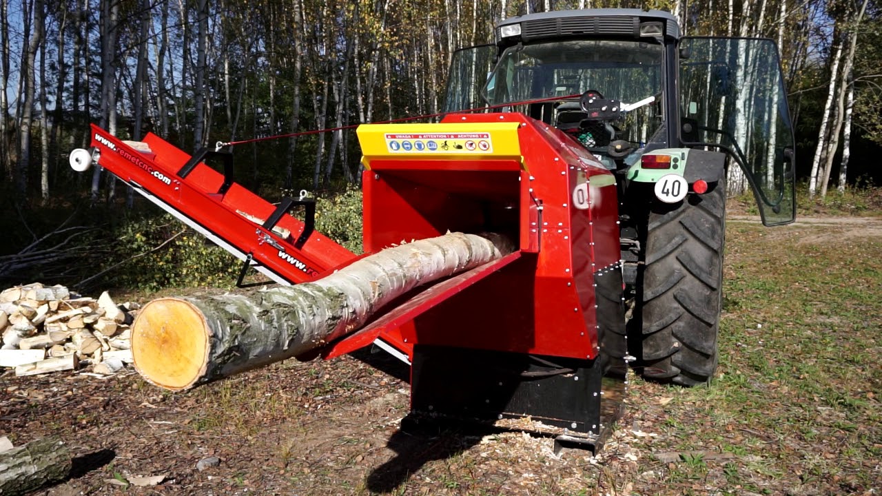 Branch Logger Wood processor WOODPECKER RP 300 - YouTube