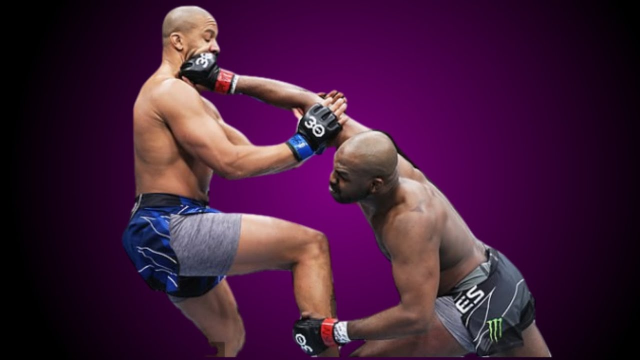 Jon Jones vs Cyril Gane [all significant strikes,clinch, takedown,punch ...