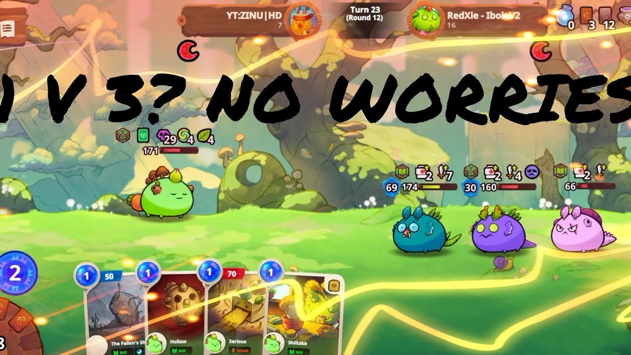1v3 Healing vs Poison. Axie Origins. - YouTube