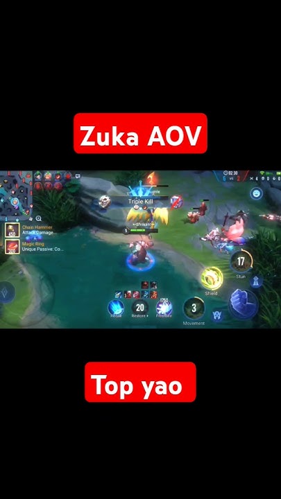 Zuka Aov | Aov gameplay | #shorts #youtubeshorts #mlbb #rov #aov #arenaofvalor - YouTube