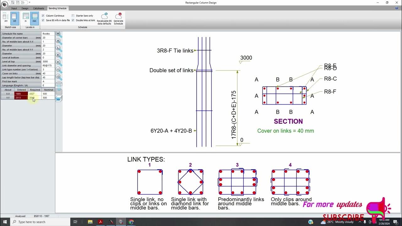 How to design Columns in Prokon - YouTube