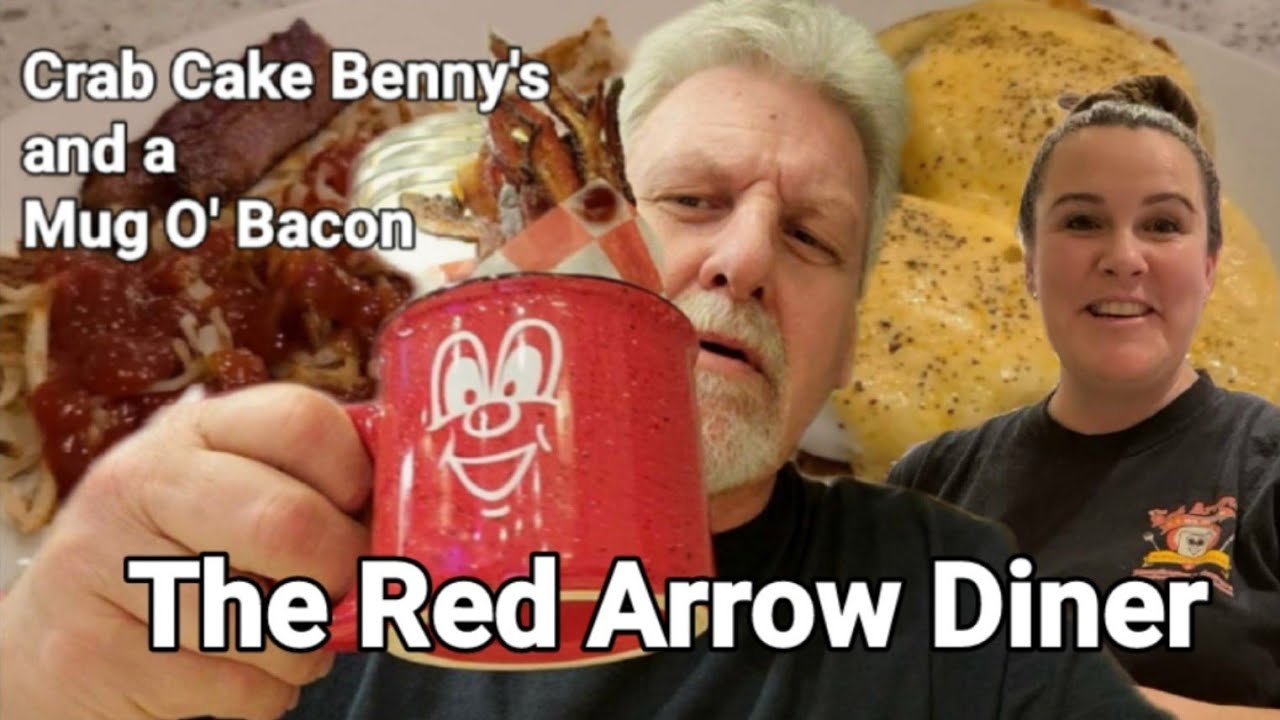 218: The Red Arrow Diner - Crab Cake Benny's and a Mug O' Bacon - YouTube