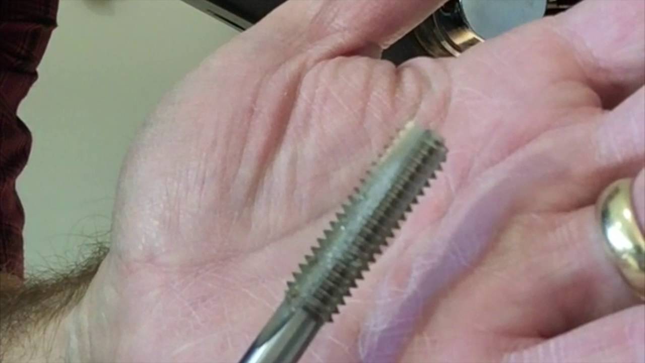 tapping holes in wood - YouTube