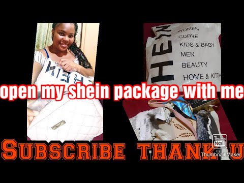 open my shein package with me /small shein haul - YouTube