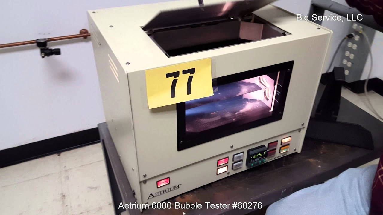 Aetrium 6000 Bubble Tester #60276 - YouTube