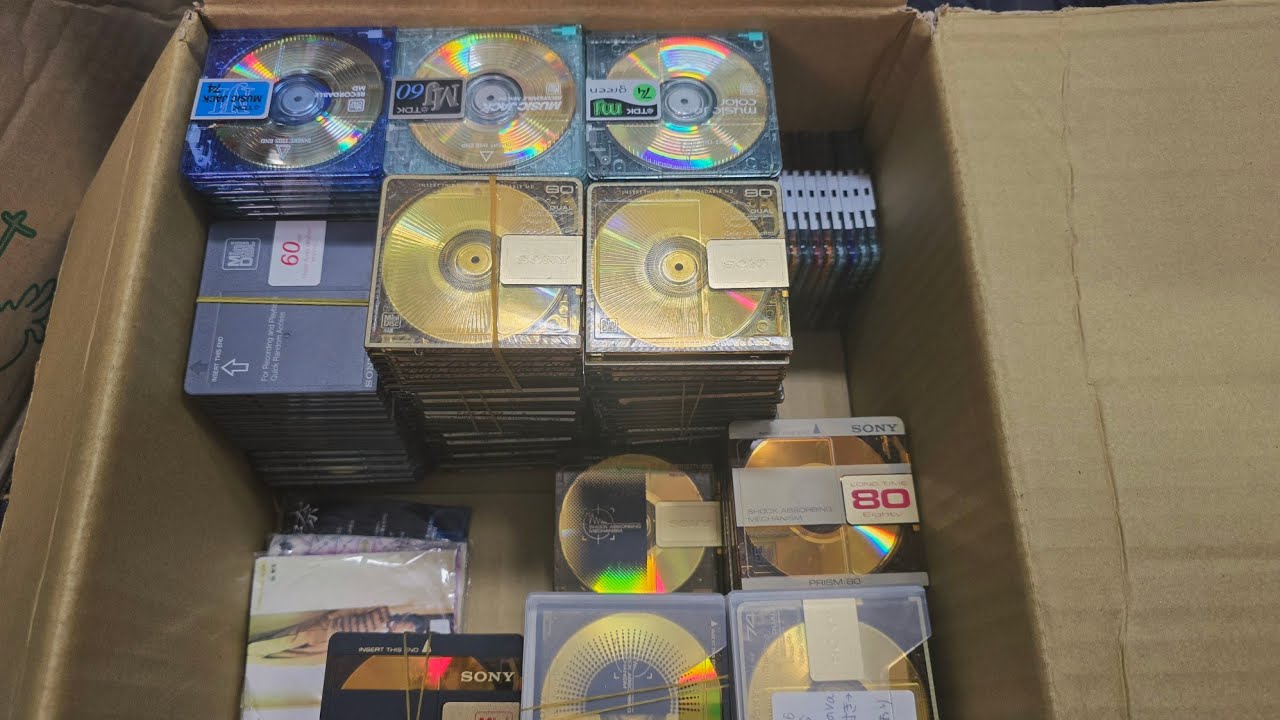 Đĩa MD TDK Gold, Sony Gold, Sony ES và MD nguyên seal. Thanh lý lỗ TEAC ...