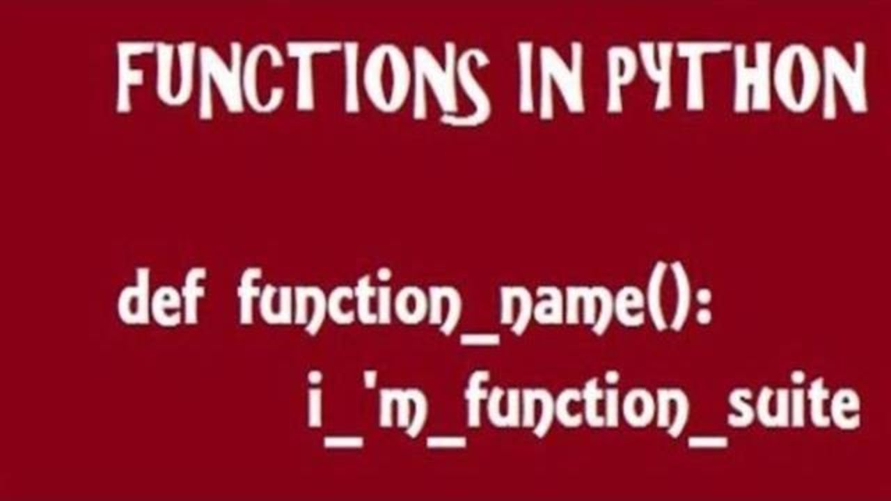 PYTHON TUTORIAL 7: 🙄WHY SHOULD I USE FUNCTIONS IN PYTHON PROGRAMMING☑️💻 ...