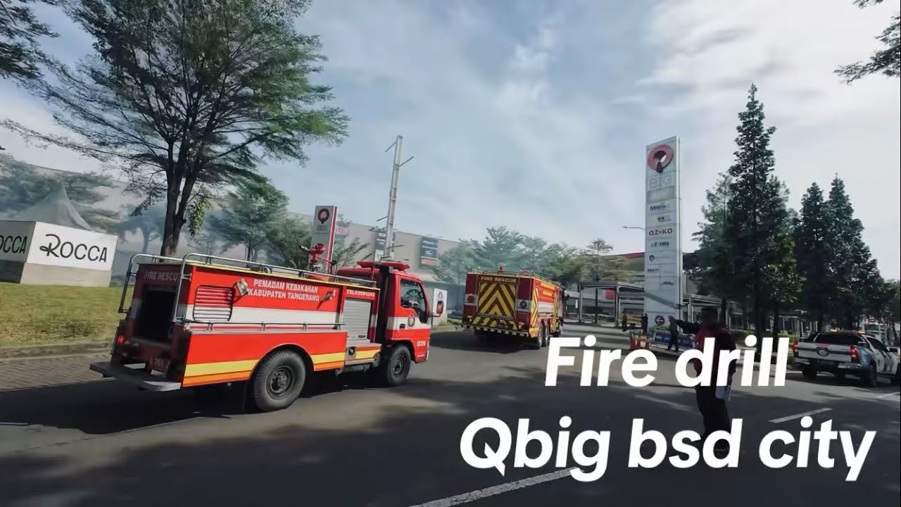 FIRE DRILL SIMULATION 2025 - QBIG BSD CITY - YouTube
