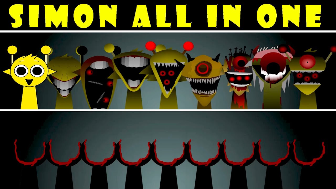 SIMON (YELLOW) in Incredibox Sprunki all in one (Mix all SIMON) - YouTube