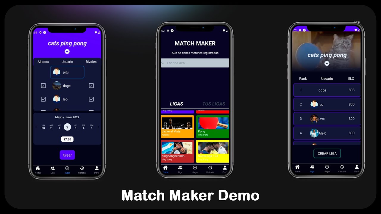Demo de Match Maker - YouTube