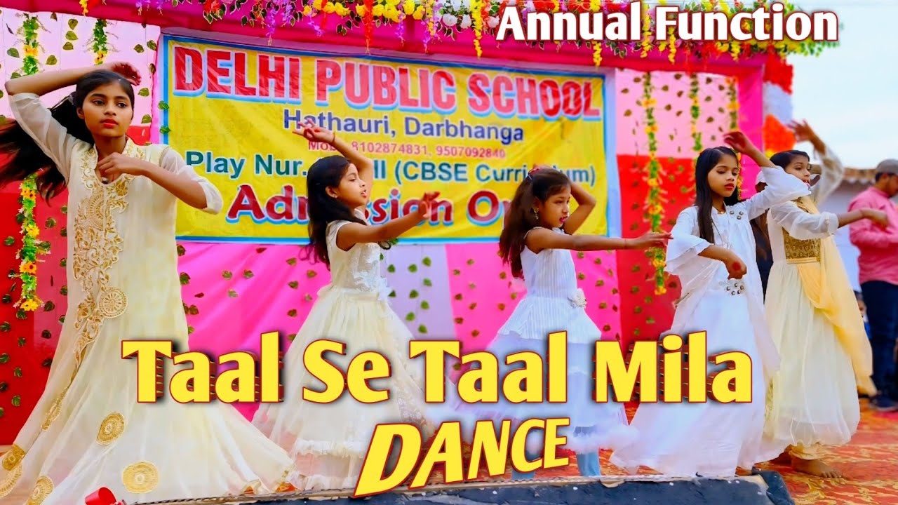 Taal se taal Mila Stage Dance || & Manwa laage Song Dance || DPS school Annual Function 2024 ...