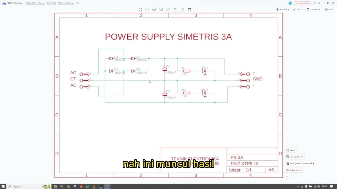 Cara Membuat Skematik Power Supply di Eagle PCB - YouTube