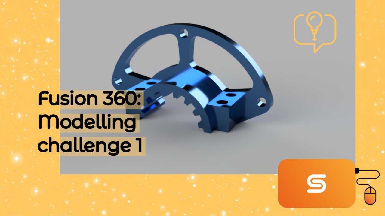 Fusion 360: Modelling challenge 1 - YouTube