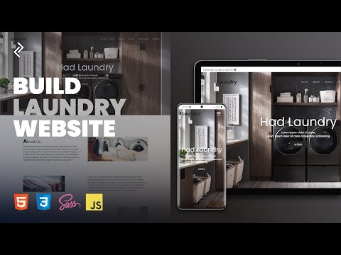 @1 Laundry Website From Scratch using HTML, SCSS, Java Script Step by Step - YouTube