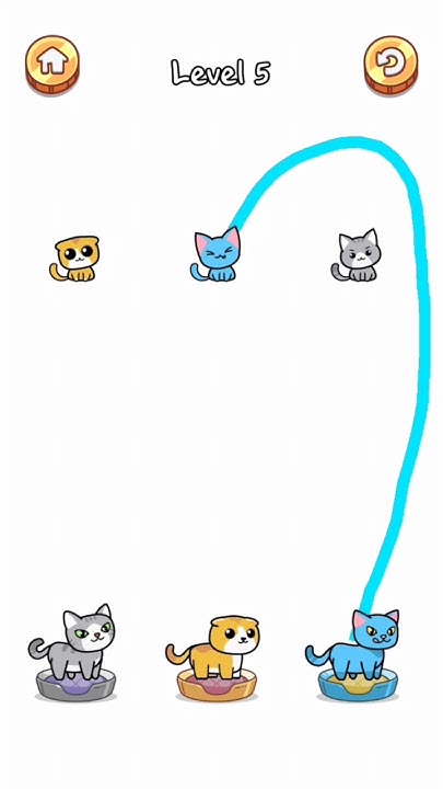 😜💣Cat Rush: Draw Puzzle Game level 5 - YouTube