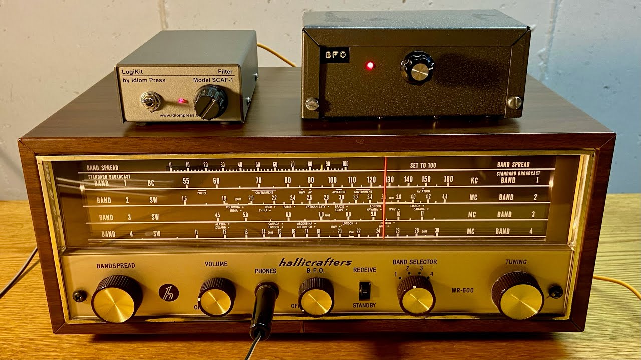 Improving CW RECEPTION - WR-600 (S-120) hallicrafters - YouTube