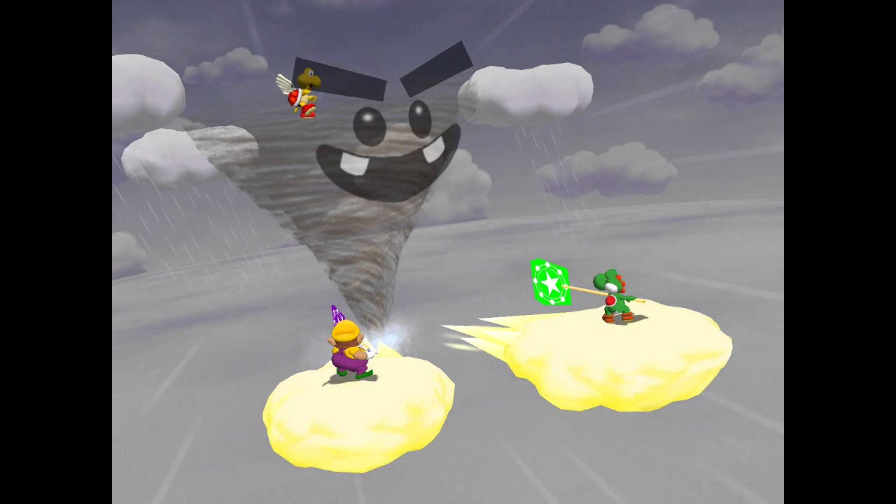 Mario Party 5 minigame: Wind Wavers 60fps - YouTube