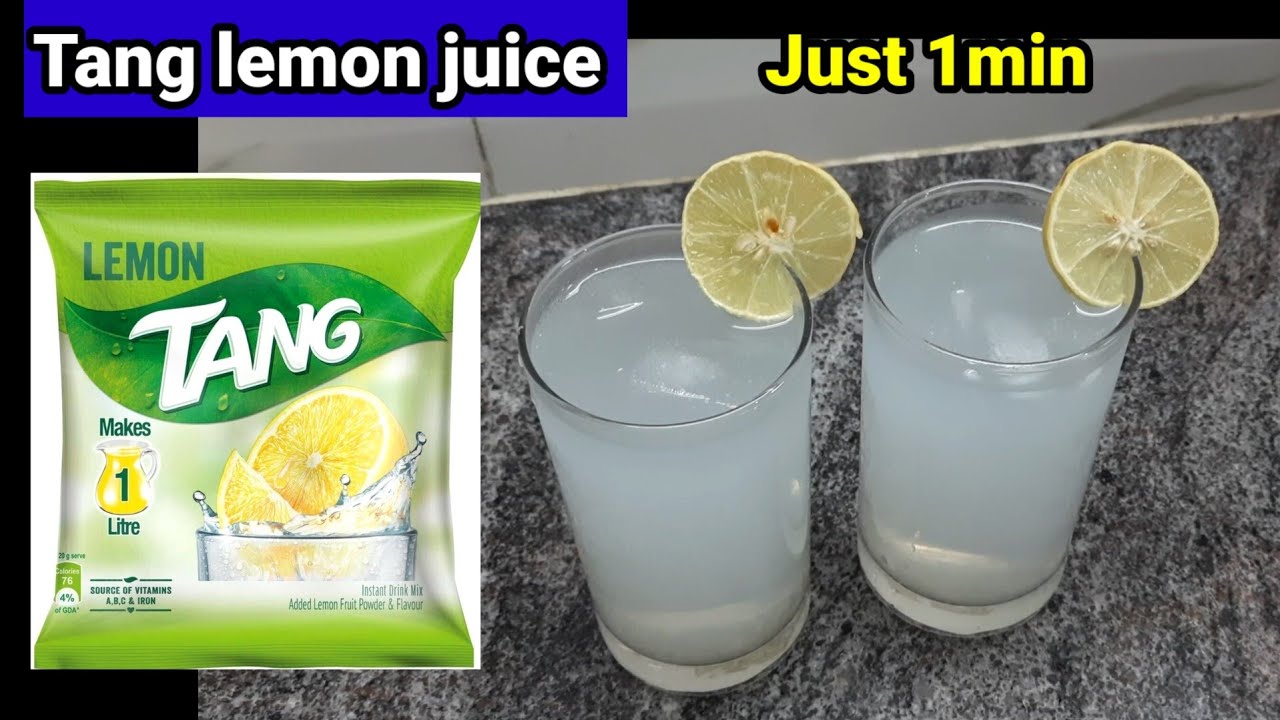 Tang lemon juice #tang lemon flavour #tang #tang juice #summer recipes ...