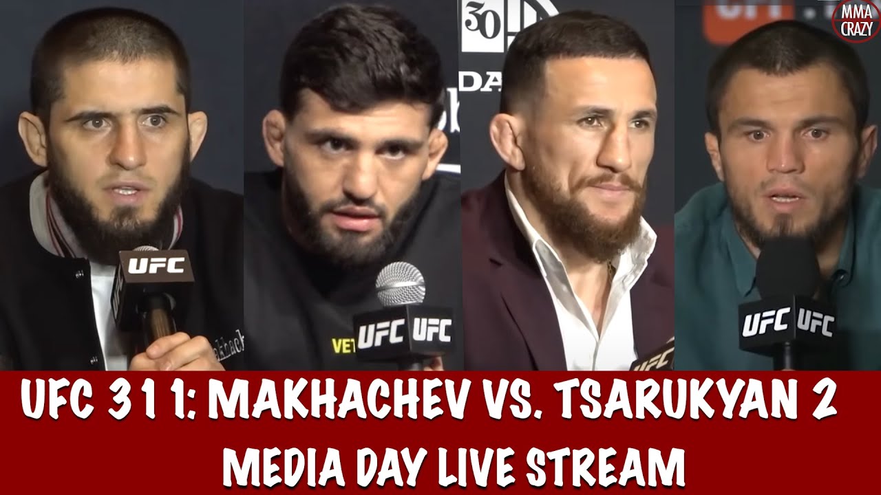 UFC 311: Makhachev vs. Tsarukyan 2 Media Day Live Stream - YouTube