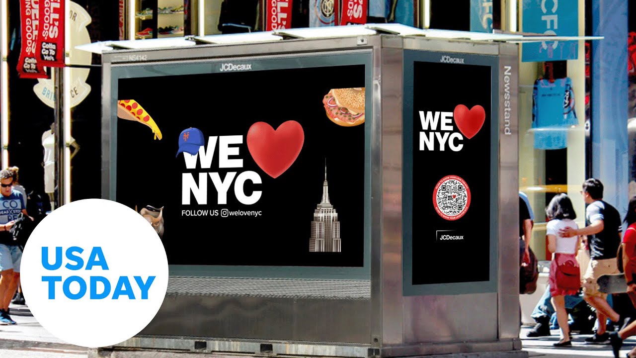 New York City rebrands famous slogan to "We Love New York" | USA TODAY ...