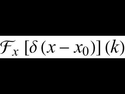 Fourier transform of delta and Heaviside function - YouTube
