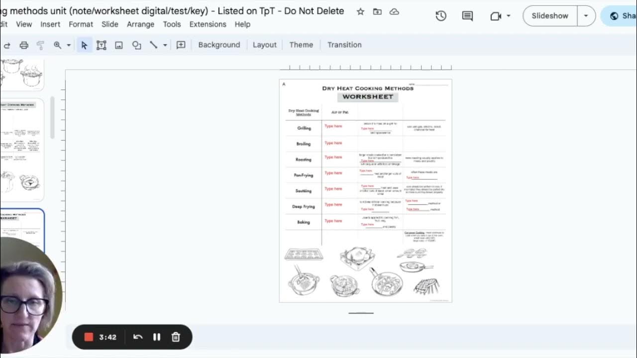 cooking methods culinary terms digital bundle for FCS and prostart ...