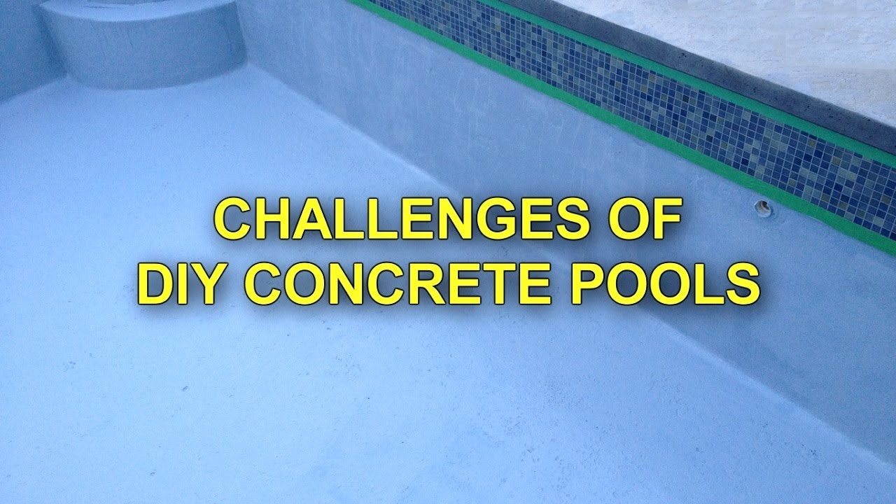 Building A DIY Concrete Pool - YouTube