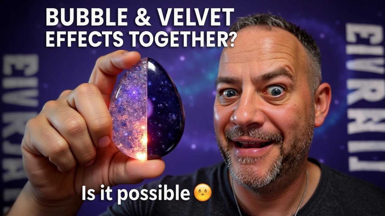 BUBBLE EFFECT and VELVET EFFECT in the same UV RESIN Pendant - Is it ...