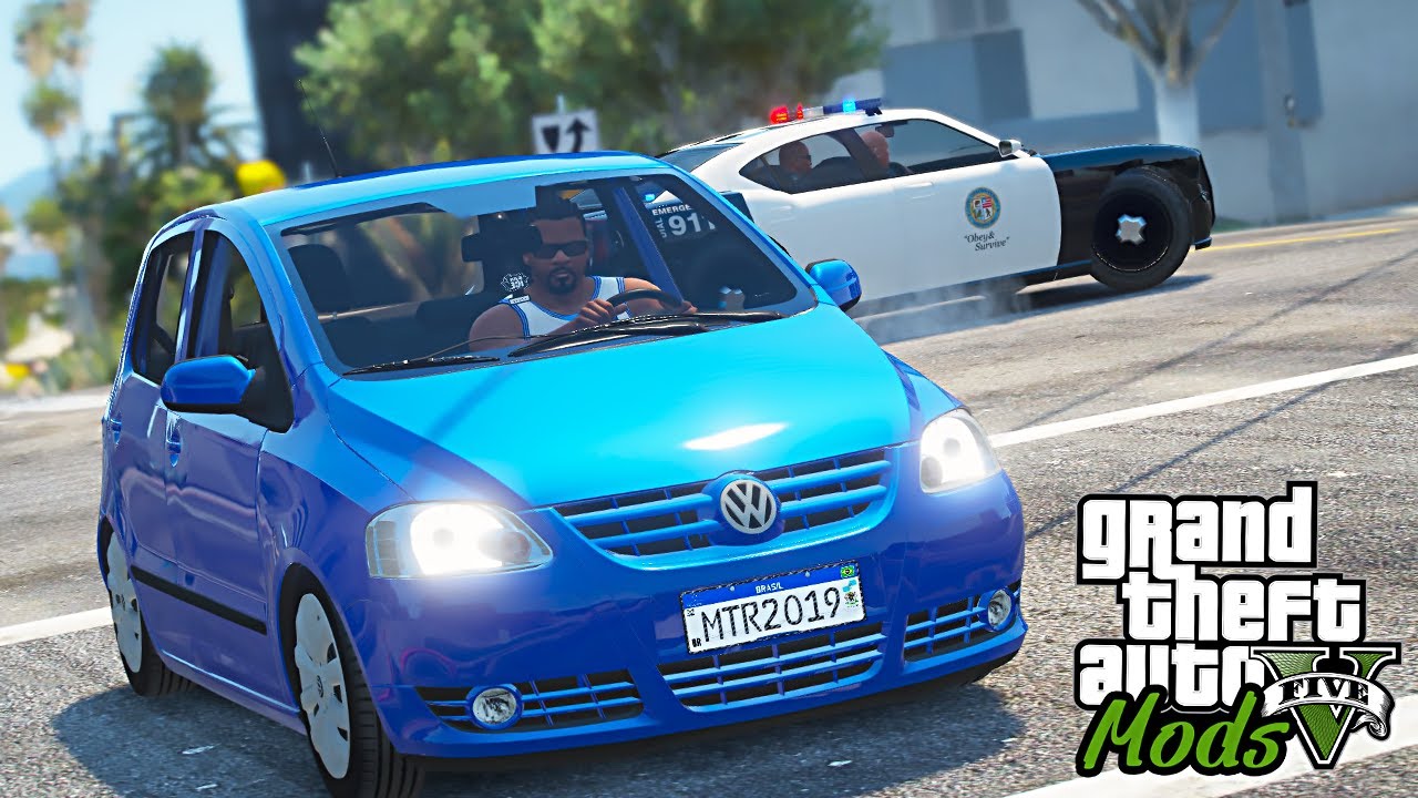 FUGA DA POLICIA COM VOLKSWAGEN FOX - GTA 5 MODS - YouTube