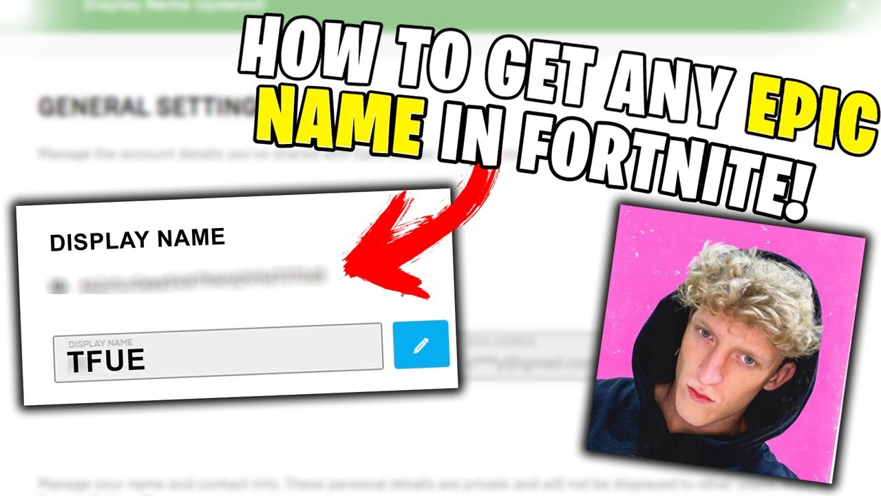 How To Get ANY Epic Name In Fortnite Chapter 2 Season 2!!! - YouTube