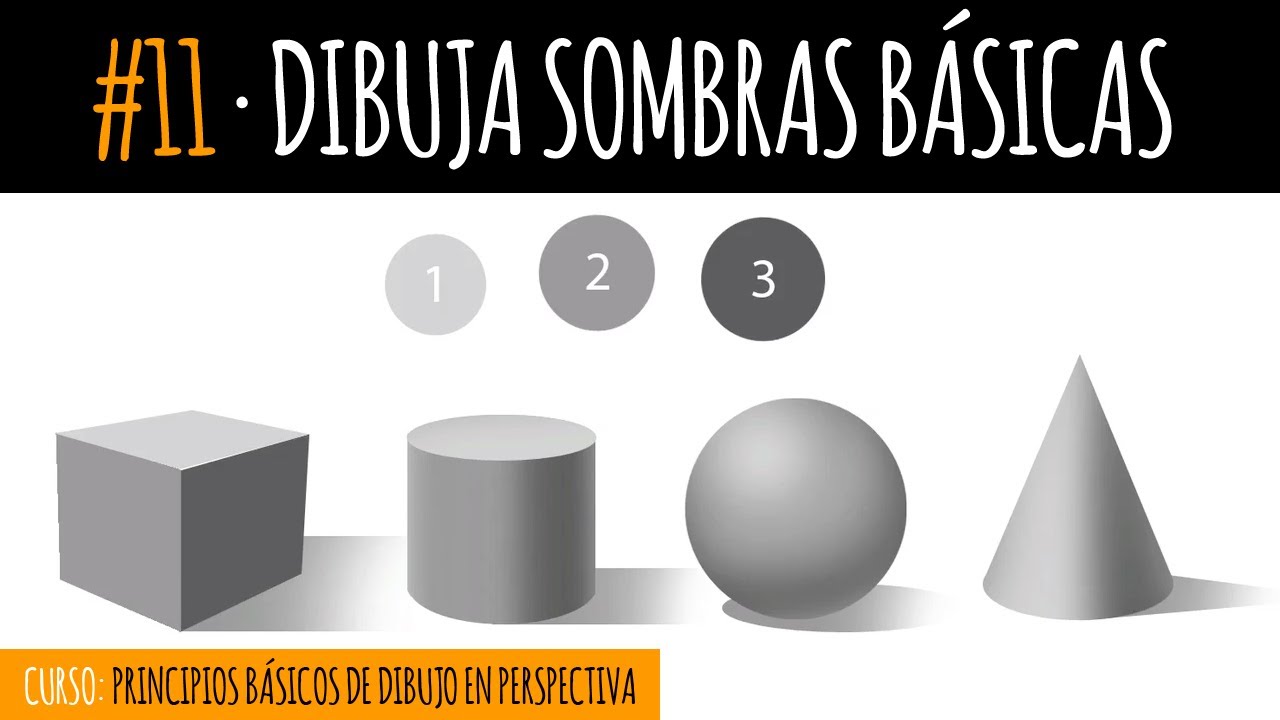 Dibuja sombras básicas (Curso de dibujo) - YouTube
