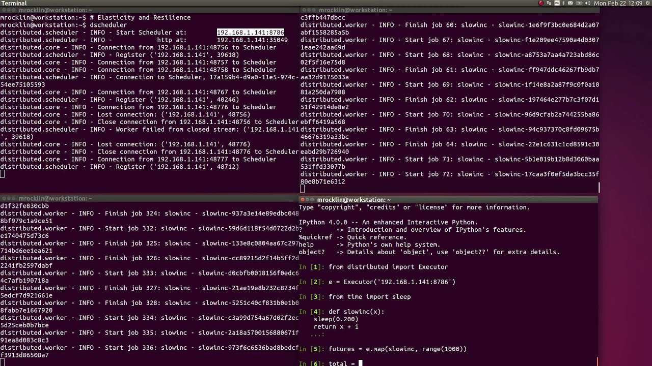Dask+distributed Elasticity and Resilience - YouTube