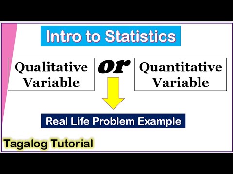 [Tagalog] Quantitative Versus Qualitative Variables #Statistics # ...