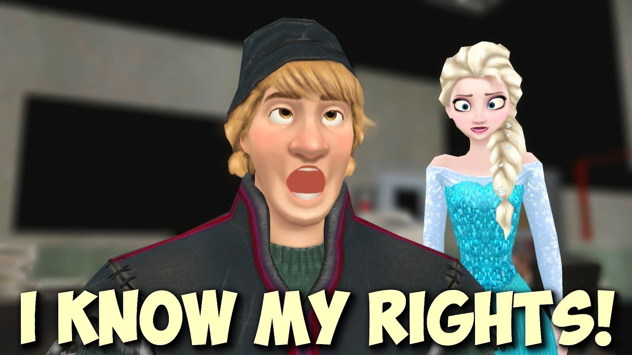 MMD Frozen "I Know My Rights!" Kristoff Hans Anna Elsa funny animated ...