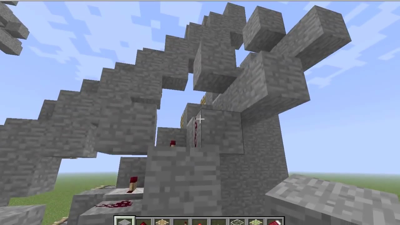 Minecraft - Escalator Tutorial (Down) - YouTube