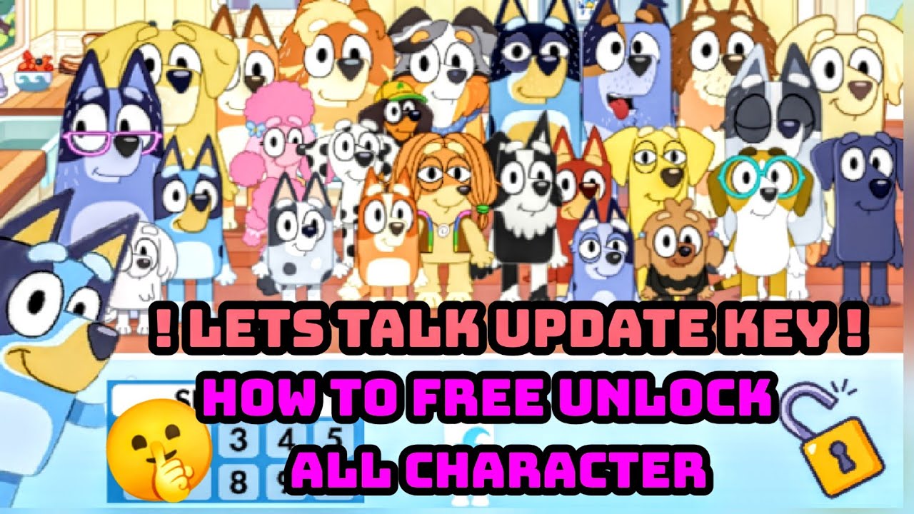 Bluey The Videogame Lets Talk Update Key How To Free Unlock All ...