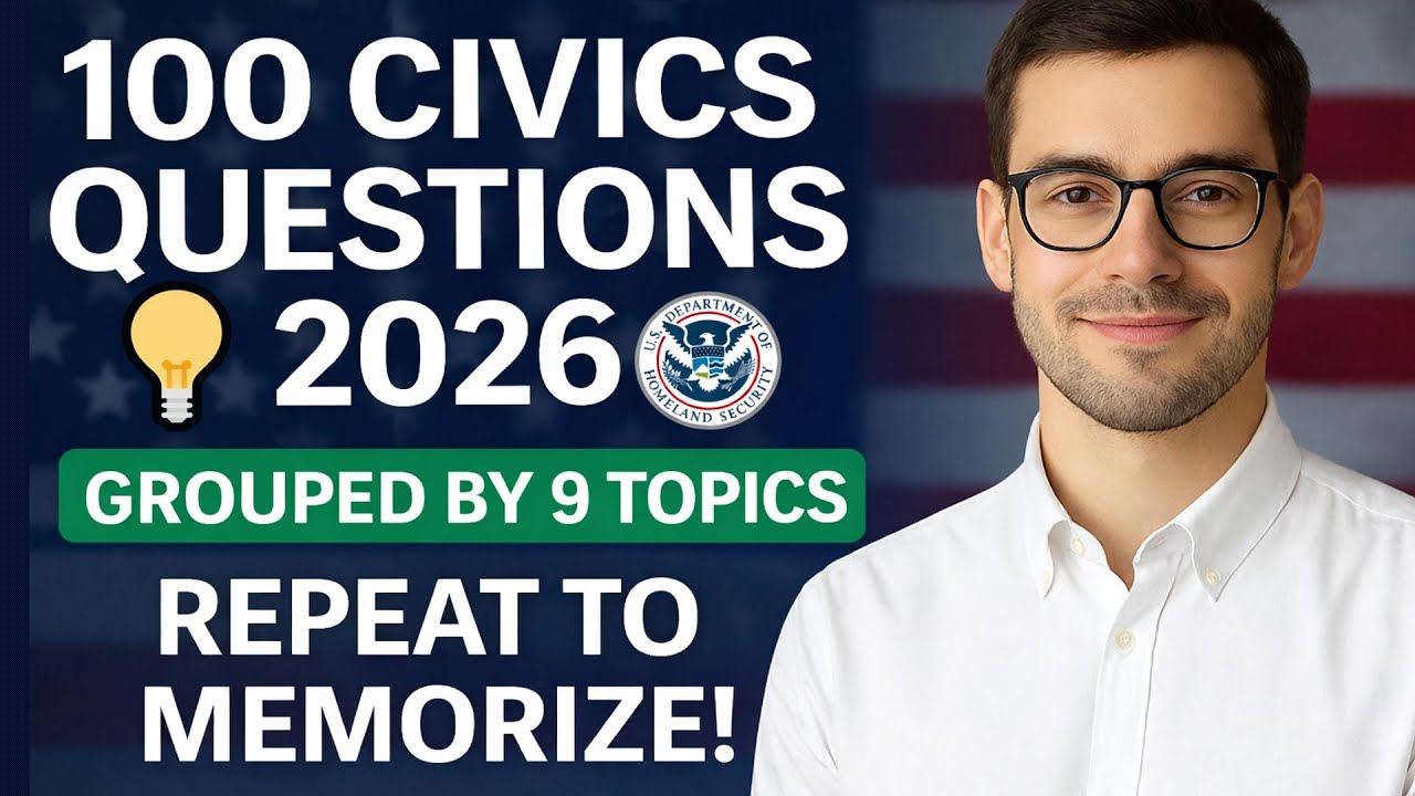 100 Civics Questions for U.S. Citizenship 2026 – Practice by 9 Groups ...
