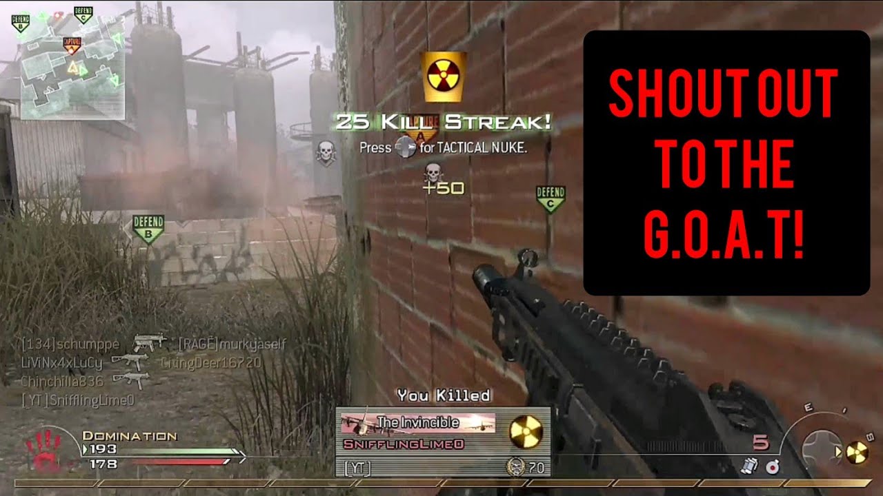 MW2 STREAKS - CHINCHILLA FULL TACTICAL NUKE - ALL 25 KILLS & HE HAS A ...