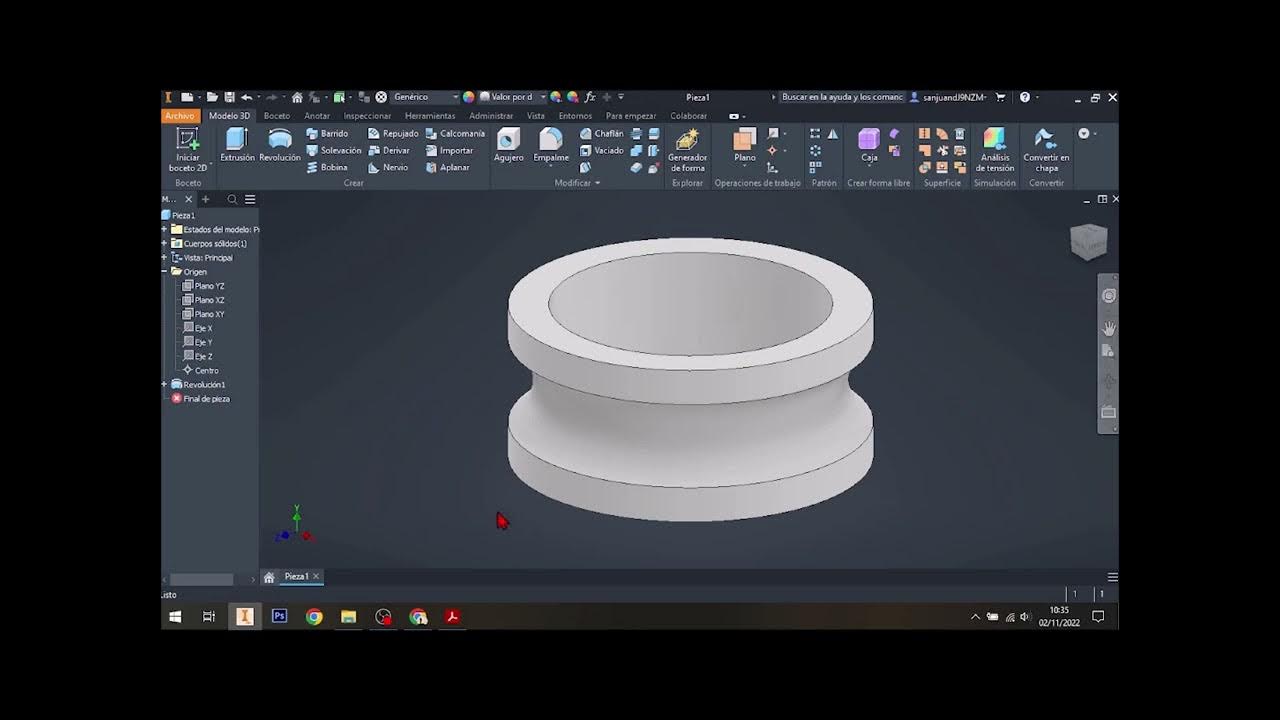 Tutorial AUTODESK INVENTOR (Pieza 09) - YouTube