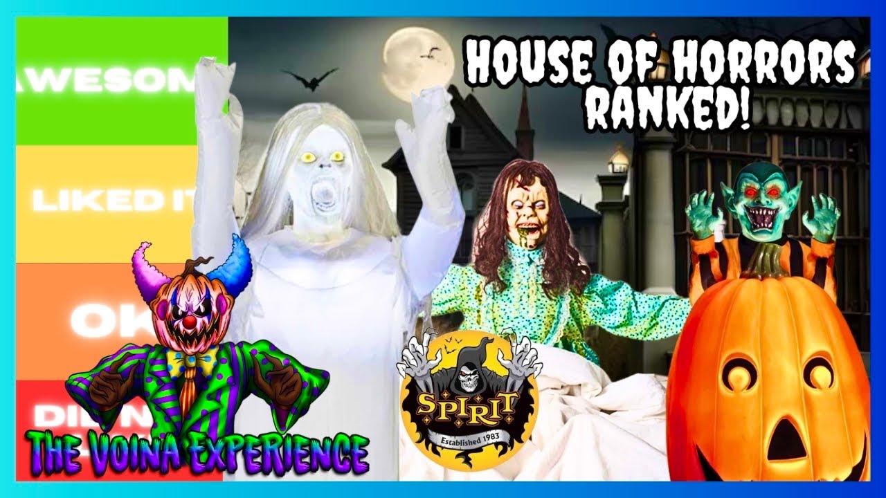 SPIRIT HALLOWEEN HOUSE OF HORRORS 2011-2012 | RANKED! 🎃 TIER LIST - YouTube